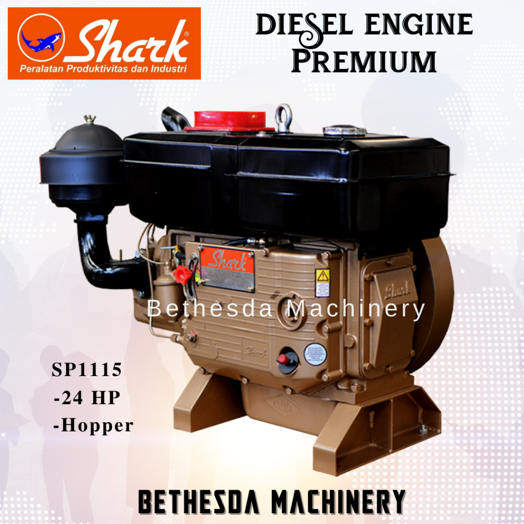 Jual Mesin Diesel 24 HP 24 PK Mesin Diesel Penggerak Premium SP1115 Diesel Shark | Shopee Indonesia