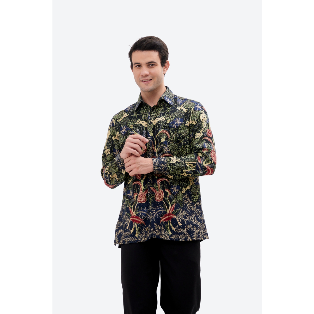 Jual ALLEIRA BATIK IZZ LONG SLEEVE SHIRT 05498/MH | Shopee Indonesia