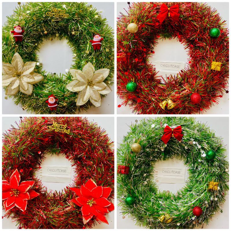Jual krans natal hijau / krans christmas 38 cm / krans natal motif ... Jual krans natal hijau / krans christmas 38 cm / krans natal motif ...
