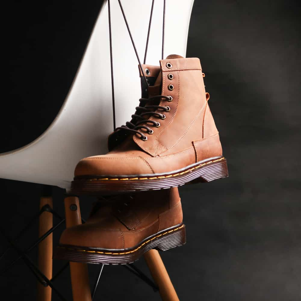 Jual sepatu boot pria sepatu boot kulit asli sepatu gunung sepatu boot ...