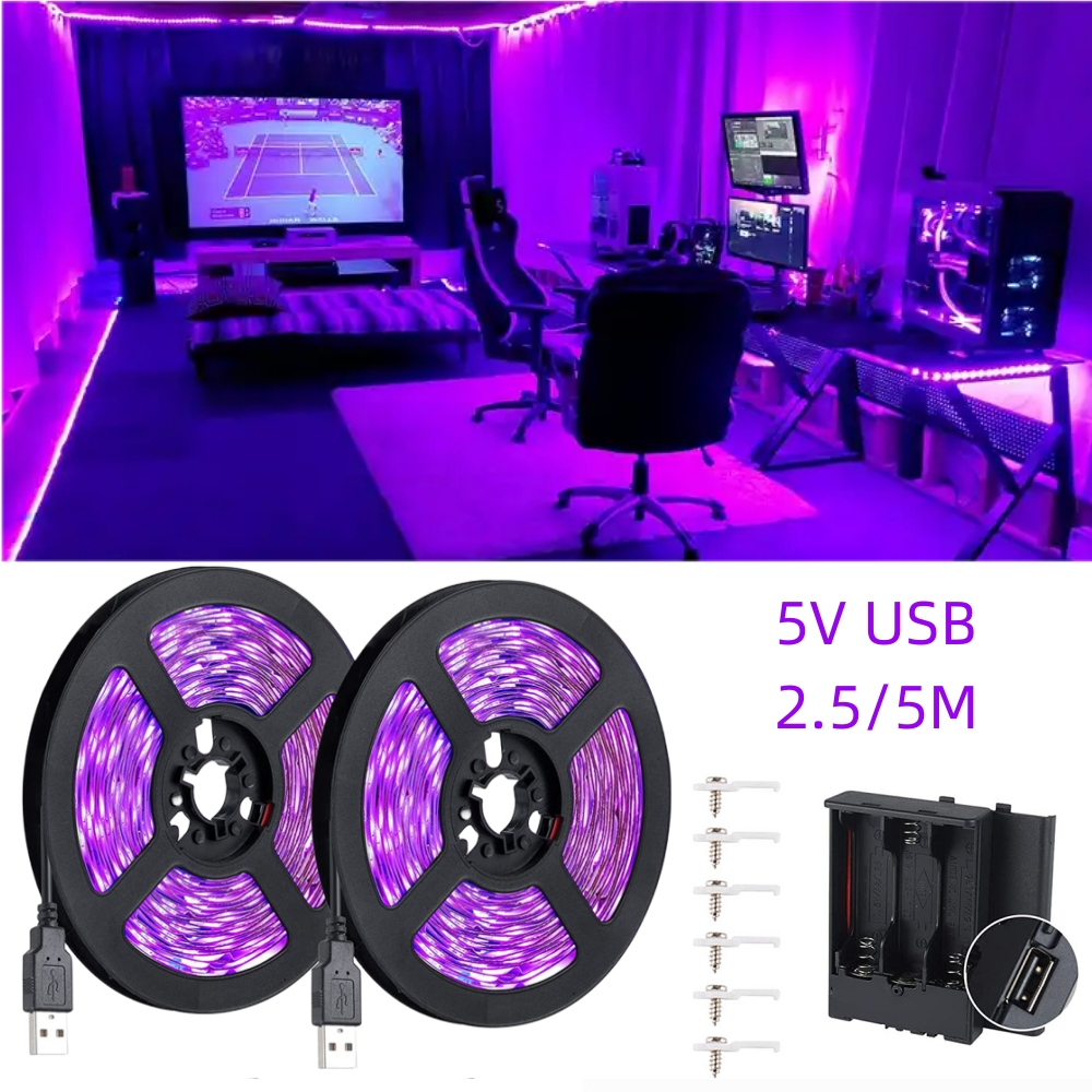 Jual Lampu Led Strip 5V USB 2.5/5 Meter Mobil Interior Hias Aesthetic ...