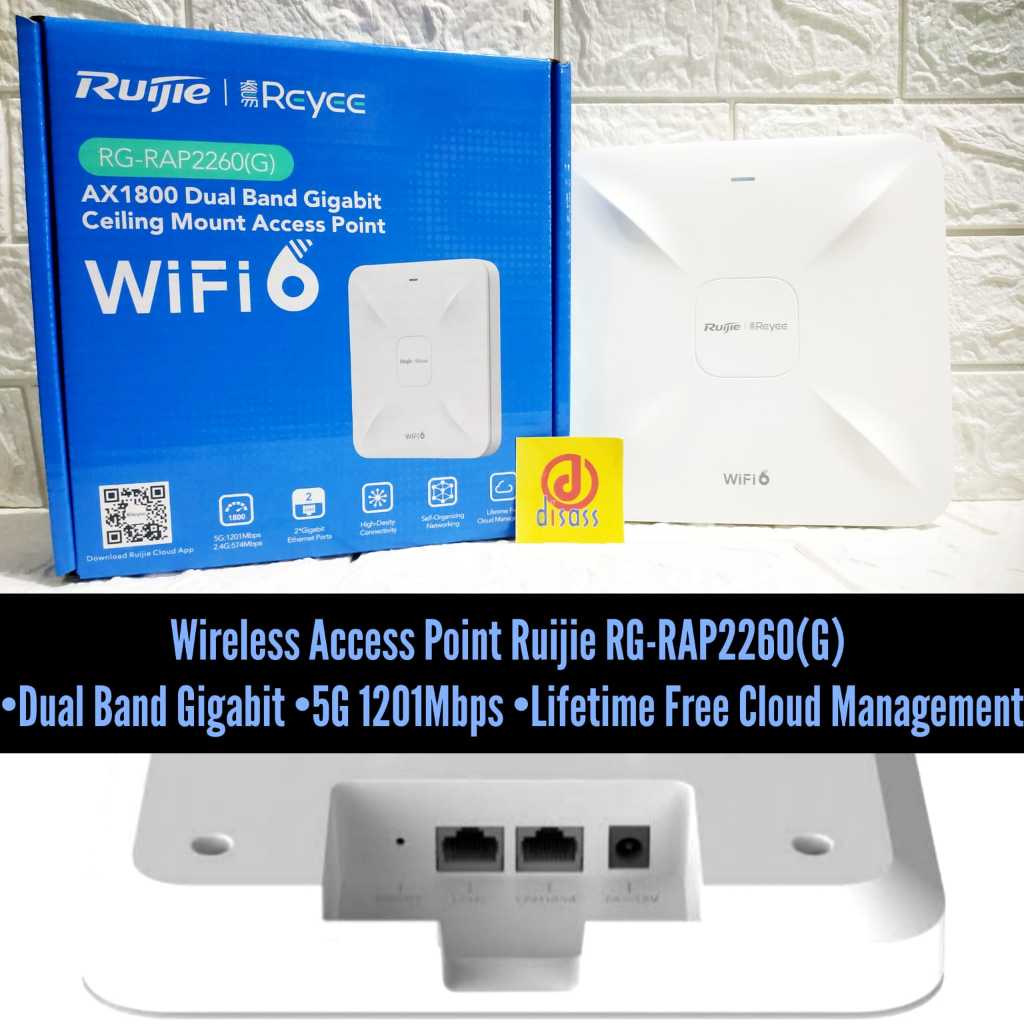 Jual RUIJIE RG-RAP2260(G) ACCESS POINT DUAL BAND GIGABIT - DISASS JOGJA ...