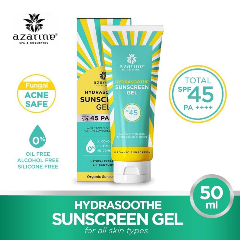 Jual Azarine hydrasoothe sunscreen gel SPF PA++++ | ss azarine shooting ...