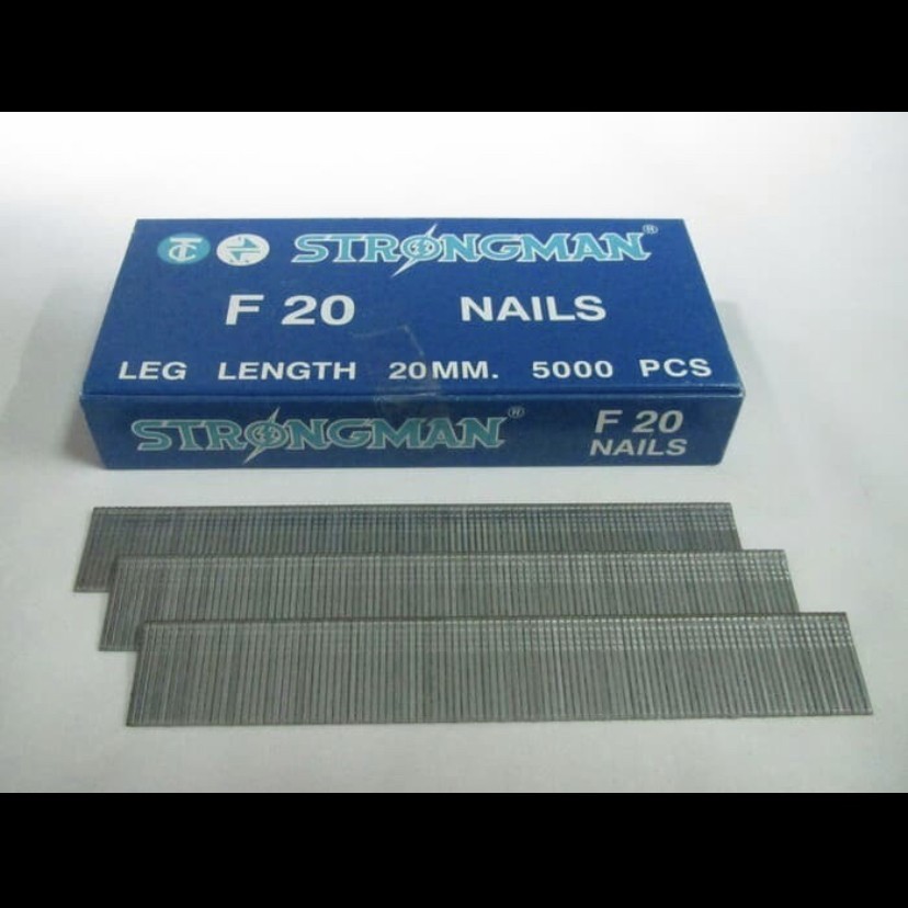 Jual paku tembak f20 nails 5000 pxs Strongman | Shopee Indonesia
