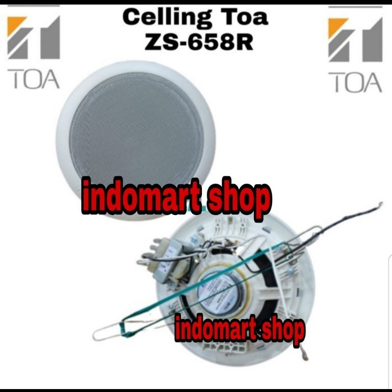 Jual Speaker Plafon Celing Toa Zs 658 R ( ORIGINAL ) 6 Watt | Shopee Indonesia