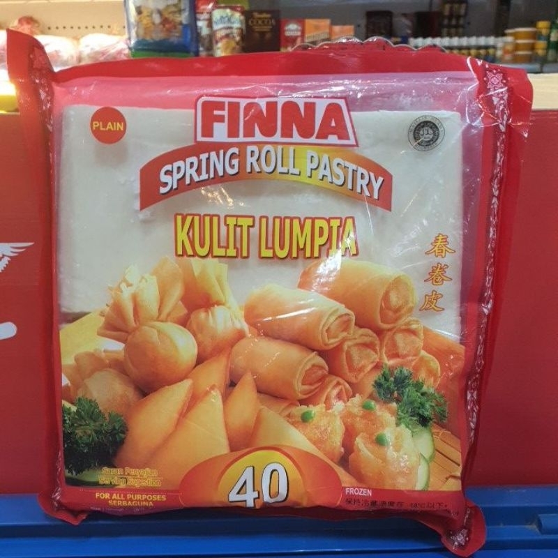 Jual Finna Spring Roll Pastry Kulit Lumpia Frozen 40 sheets | Shopee ...