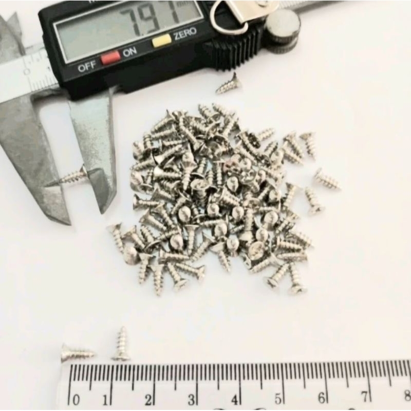 Jual 100 pcs sekrup skrup baut 5mm pigura kunci kotak kayu | Shopee ...