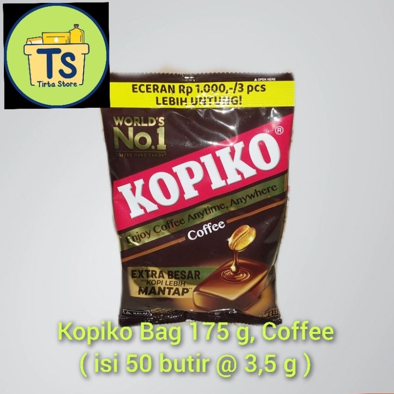 Jual Permen Kopiko bag 175 g rasa Cappucino dan Kopi Hitam | Shopee ...