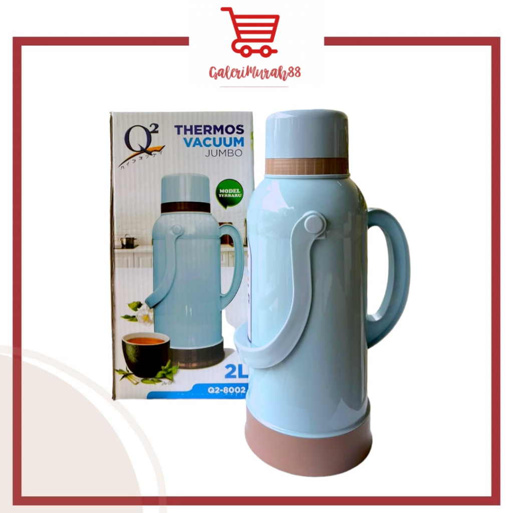 Jual Thermos Air Panas 2 Liter Jumbo Vacuum Flask Dingin 2 L Q2-8002 ...