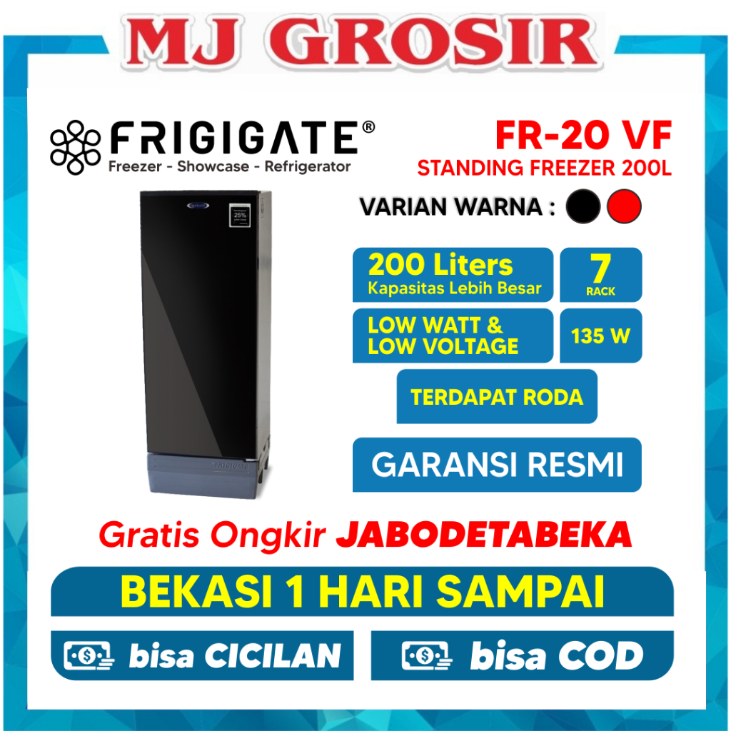 Jual FRIGIGATE FREEZER FR 20 VF FR20VF 7 RAK FREESER ES BATU ASI DLL ...