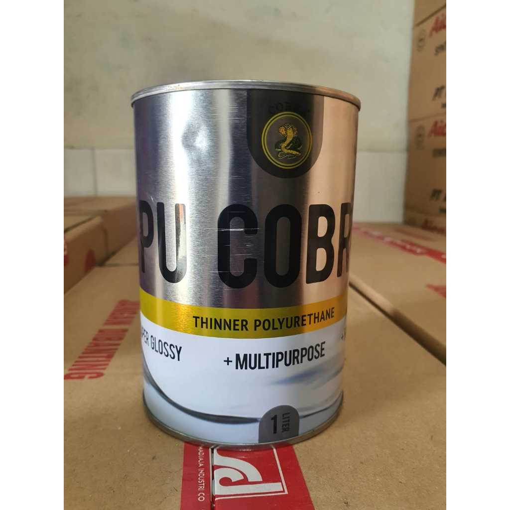 Jual Thinner tener tiner thiner PU 1 liter ltr 1ltr 1liter cobra polyurethane poliuretan ...