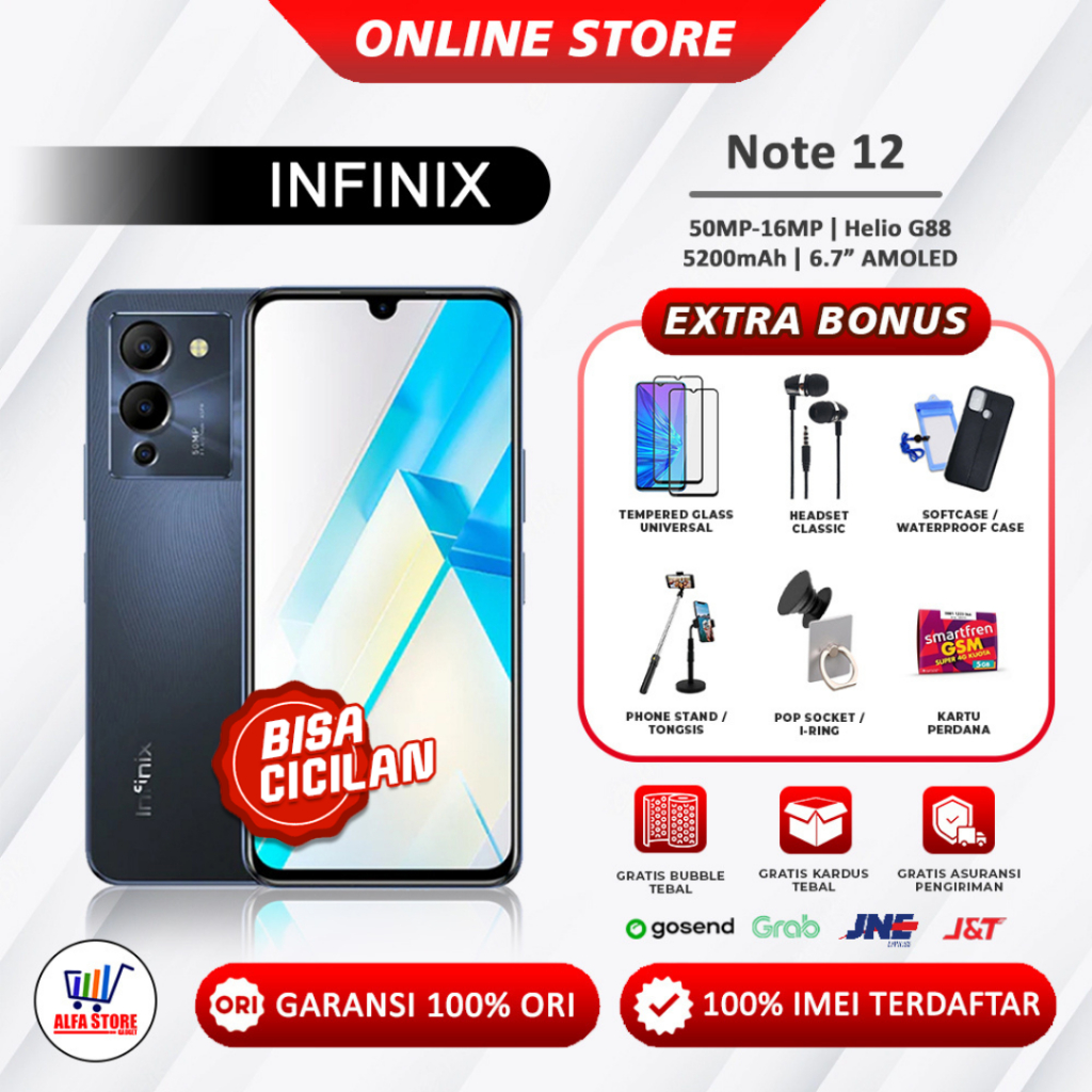 Jual [PROMO]Infinix Note 12 8/128 note 12 8/256 note 12i 6/128 Garansi ...