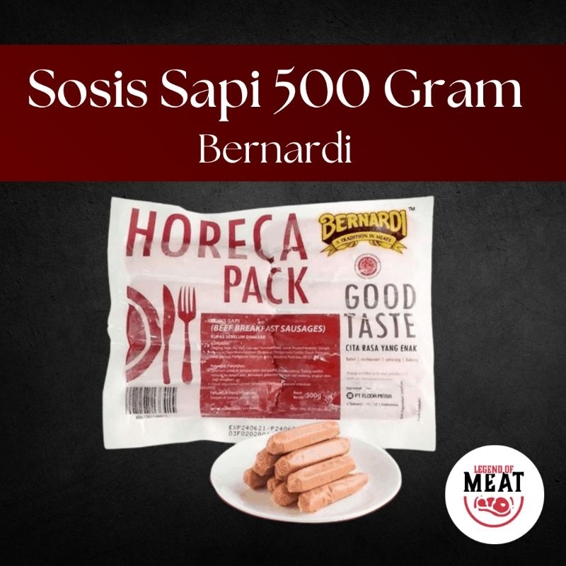 Jual Sosis Bernardi Beef Breakfast 500 Gram Isi 20 Pcs | Shopee Indonesia