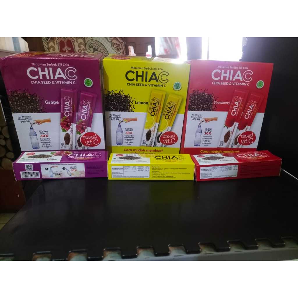Jual ChiaC Chia Seed + Vitamin C Serbuk Biji Chia Rasa Lemon Untuk ...