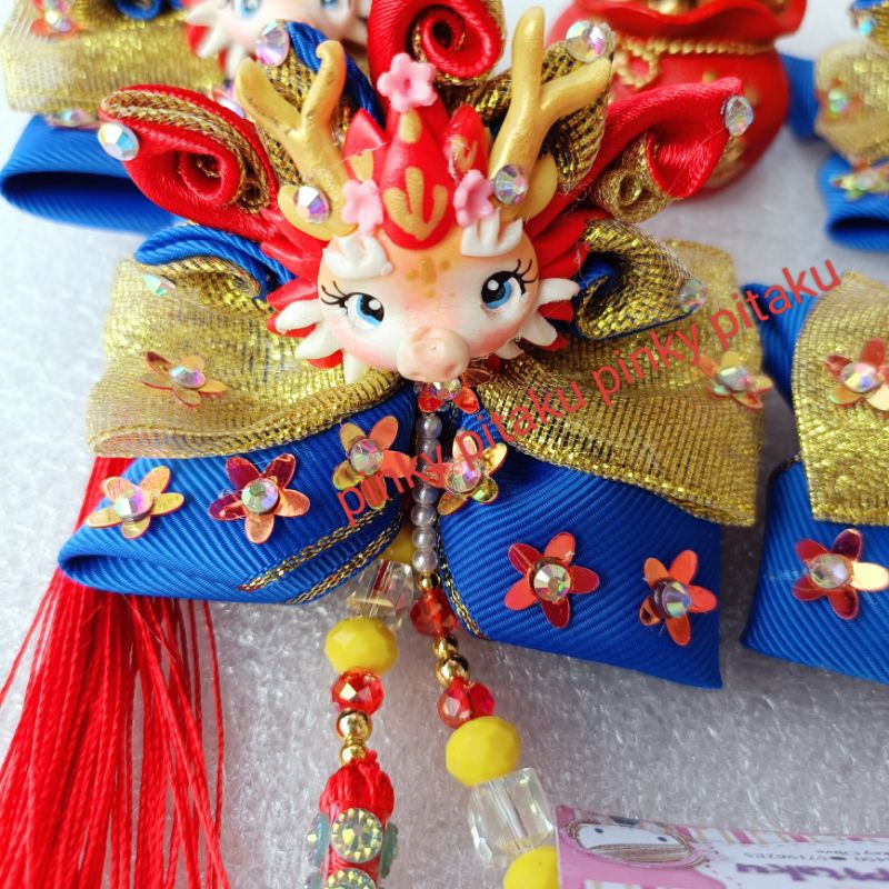 Jual Jepit Rambut Imlek / Pita Imlek CNY / Pita Anak Lampion Imlek ...