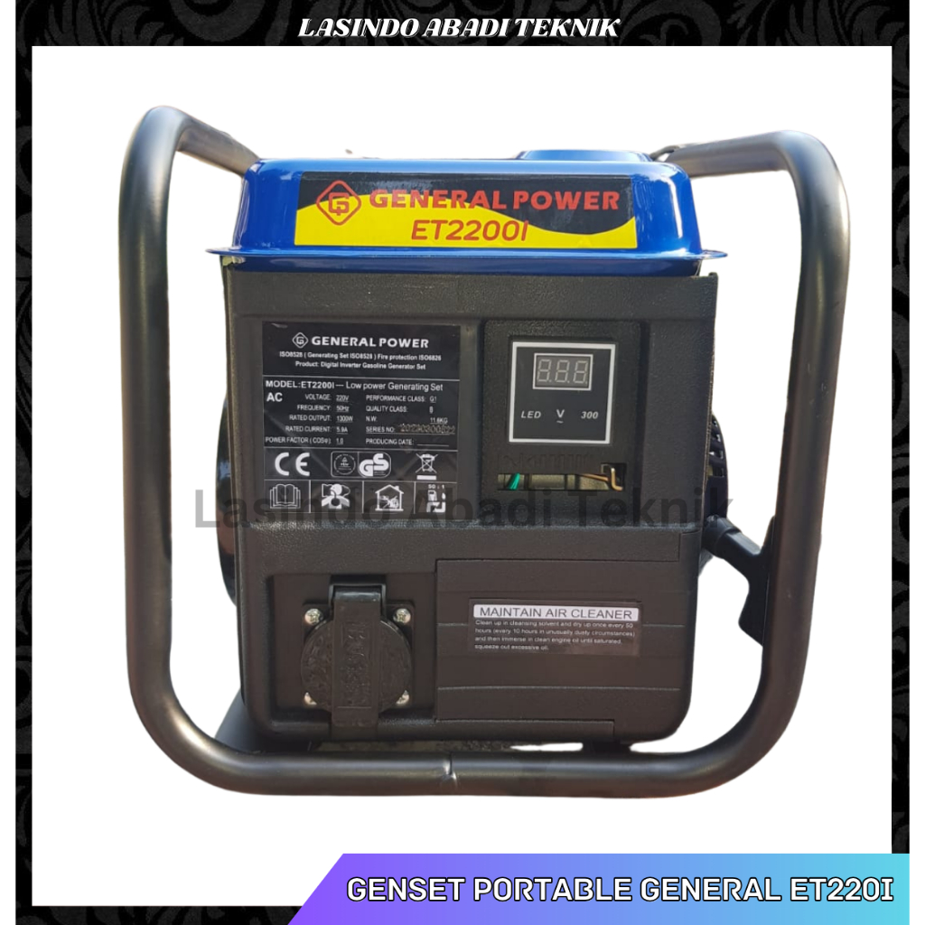 Jual Genset Generator Bensin 1300 Watt Portable ET2200I ET 2200 I ...