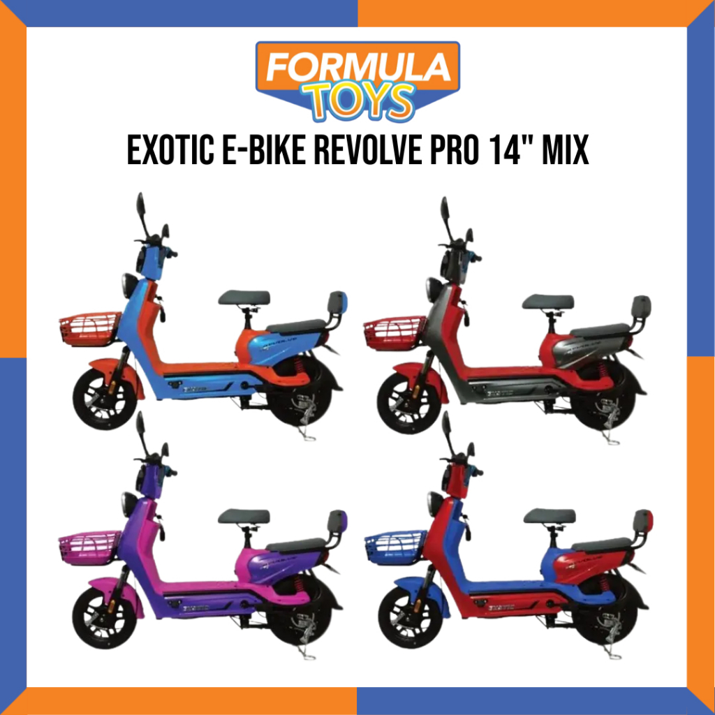 Jual SEPEDA LISTRIK EXOTIC E-BIKE REVOLVE PRO 14" MIX | Shopee Indonesia