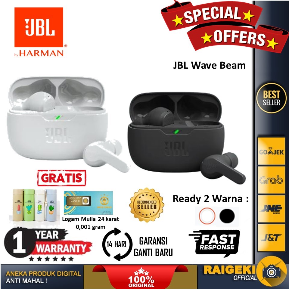 Jual JBL WAVE Beam True Wireless Earbuds with Deep Bass Sound TWS ...