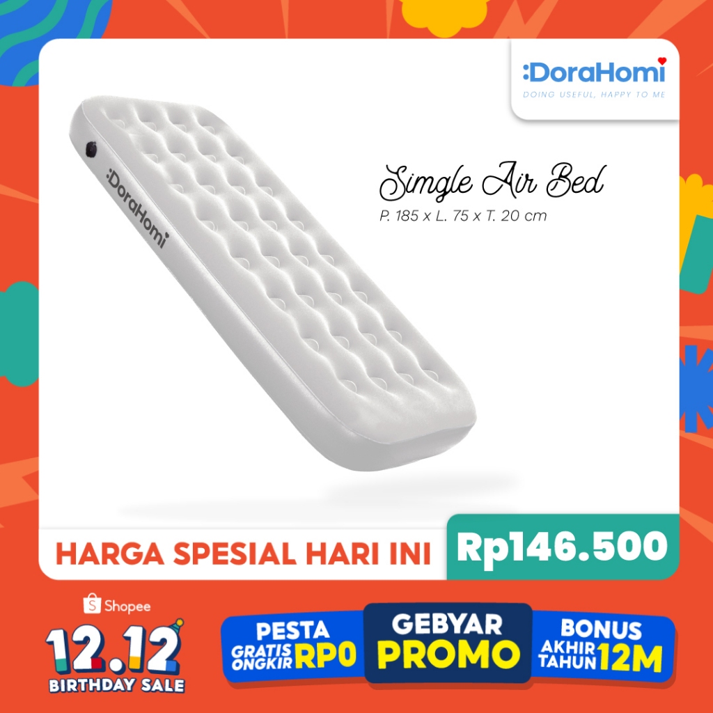 Jual Dorahomi Kasur Angin single Air Bed Matras Kamar Anti Kempes ...