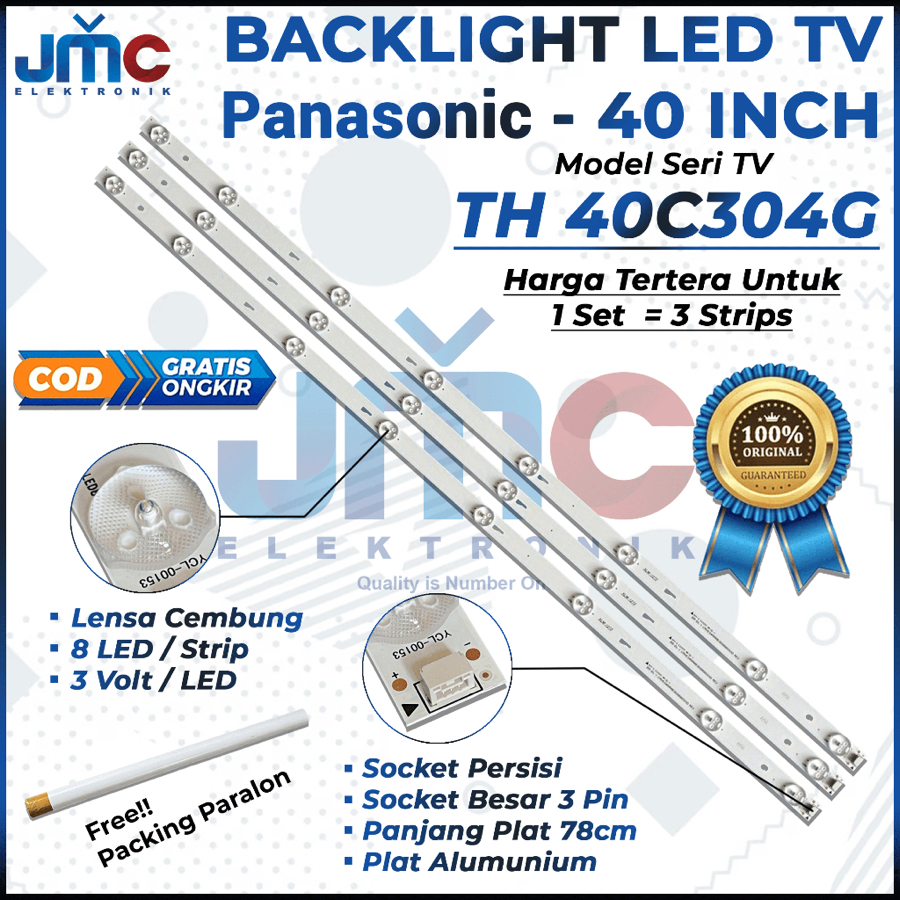 Jual BACKLIGHT TV LED PANASONIC 40 INCH TH-40C304G TH40C304G 40C304G ...