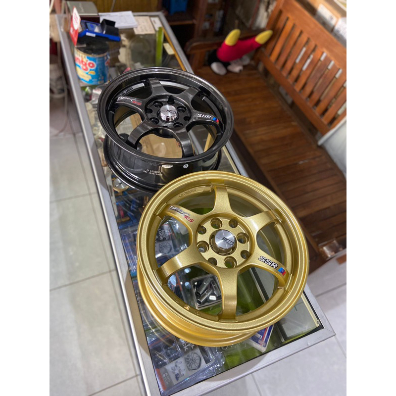 Jual 4pc velg R14 ssr type C. sumber mulya wheels | Shopee Indonesia