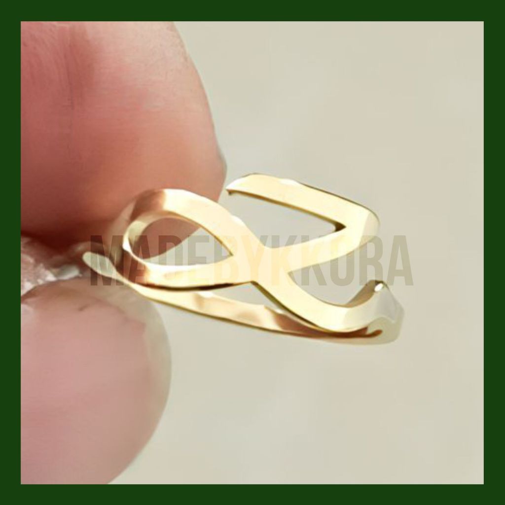 Jual [MADEBYKKORA] GOLDEN JK Symbol Ring | Shopee Indonesia