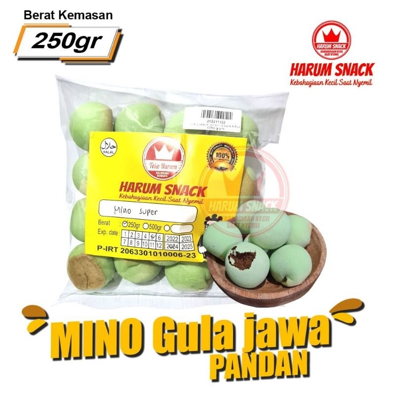 Jual MINO PANDAN ISI GULA JAWA 250 gram [Harum Snack Official] | Shopee ...