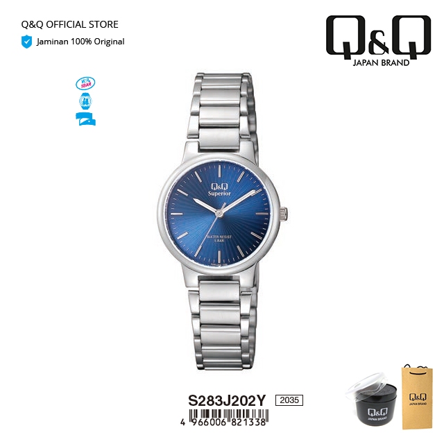 Jual Q&Q QnQ QQ Original Original Jam Tangan Arloji Wanita Fashion Analog Stainless Steel - S283 ...