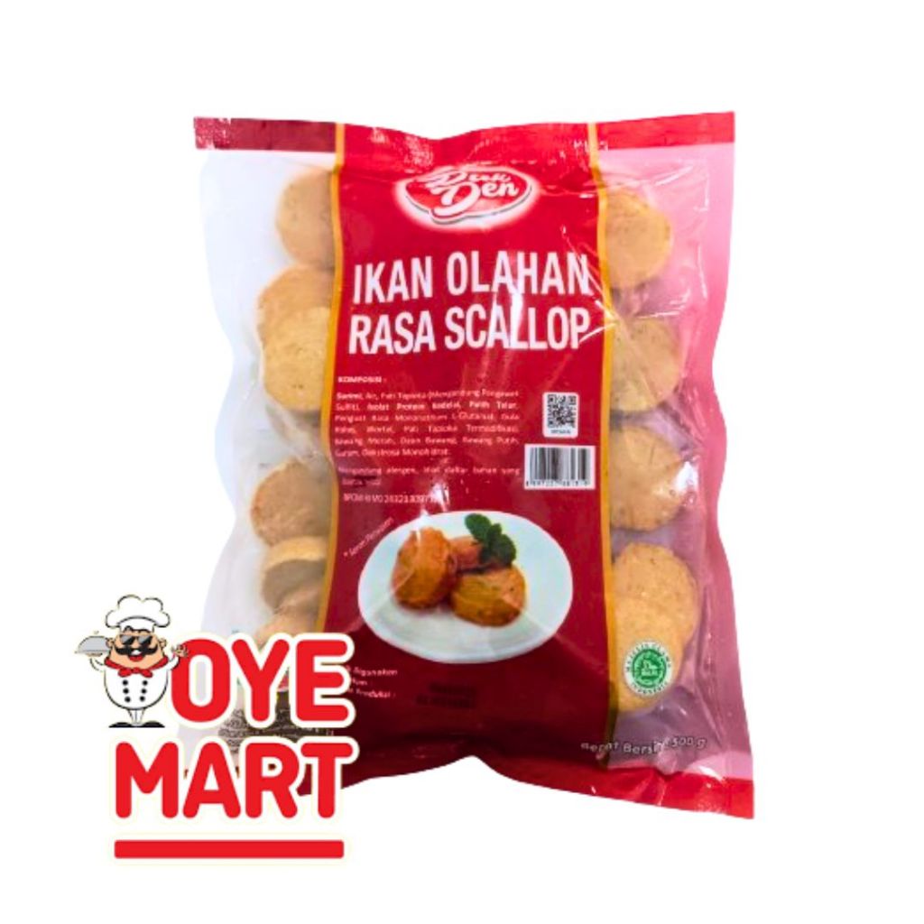 Jual PAKDEN IKAN OLAHAN RASA SCALLOP 500GR | Shopee Indonesia