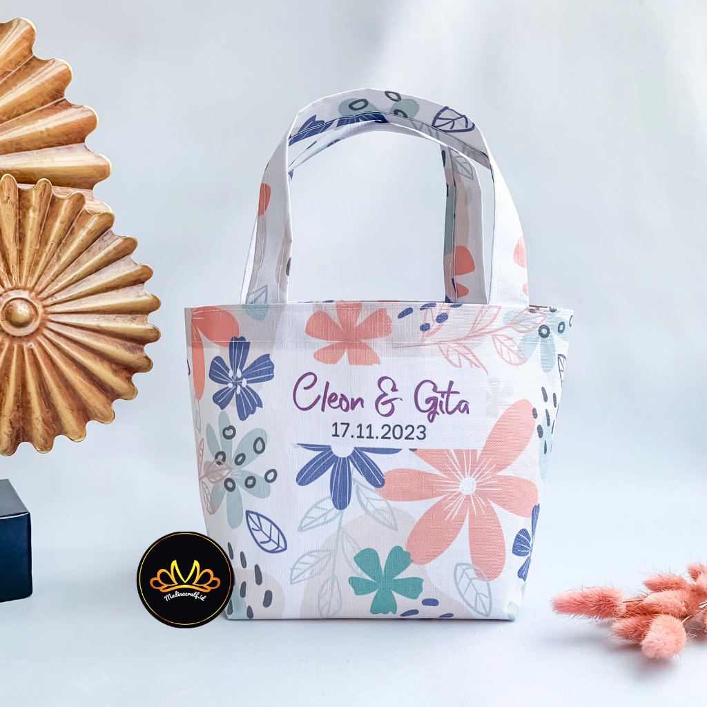 Jual Mini Zahra Full Color Tote Bag Souvenir Pernikahan Undangan Ucapan ...
