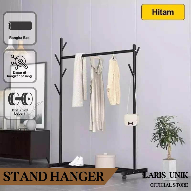 Jual Laris_Unik Stand Hanger Single Rak Baju Besi Dekorasi Rumah Tangga ...