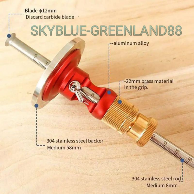 Jual Blade Scribing Tools European Style Scriber New Carpentry Parallel ...