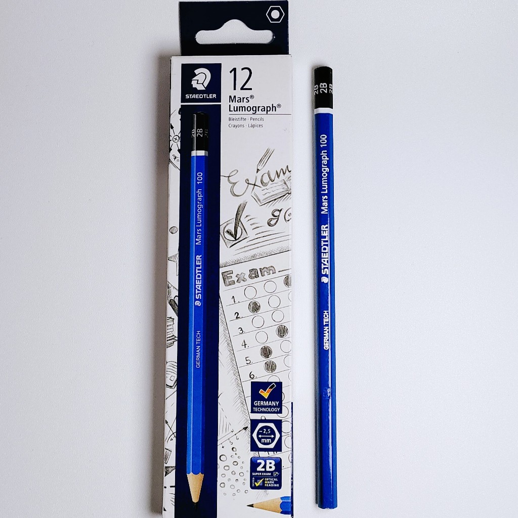 Jual Pensil Mars Lumograph 100 2b 12 Pcs Staedler Shopee Indonesia