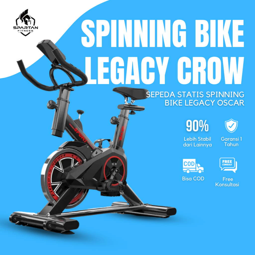 Jual Sepeda Spin Spinning Bike Legacy Crow Sepeda Statis Excellent Alat ...