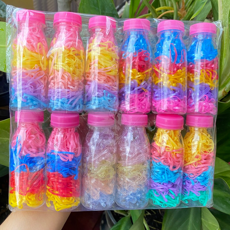 Jual karet jepang botol size karet rambut kuncir rambut karet capit ...