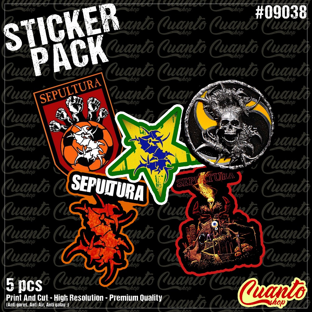 Jual stiker sticker SEPULTURA aesthetic band rock metal stiker anti air ...