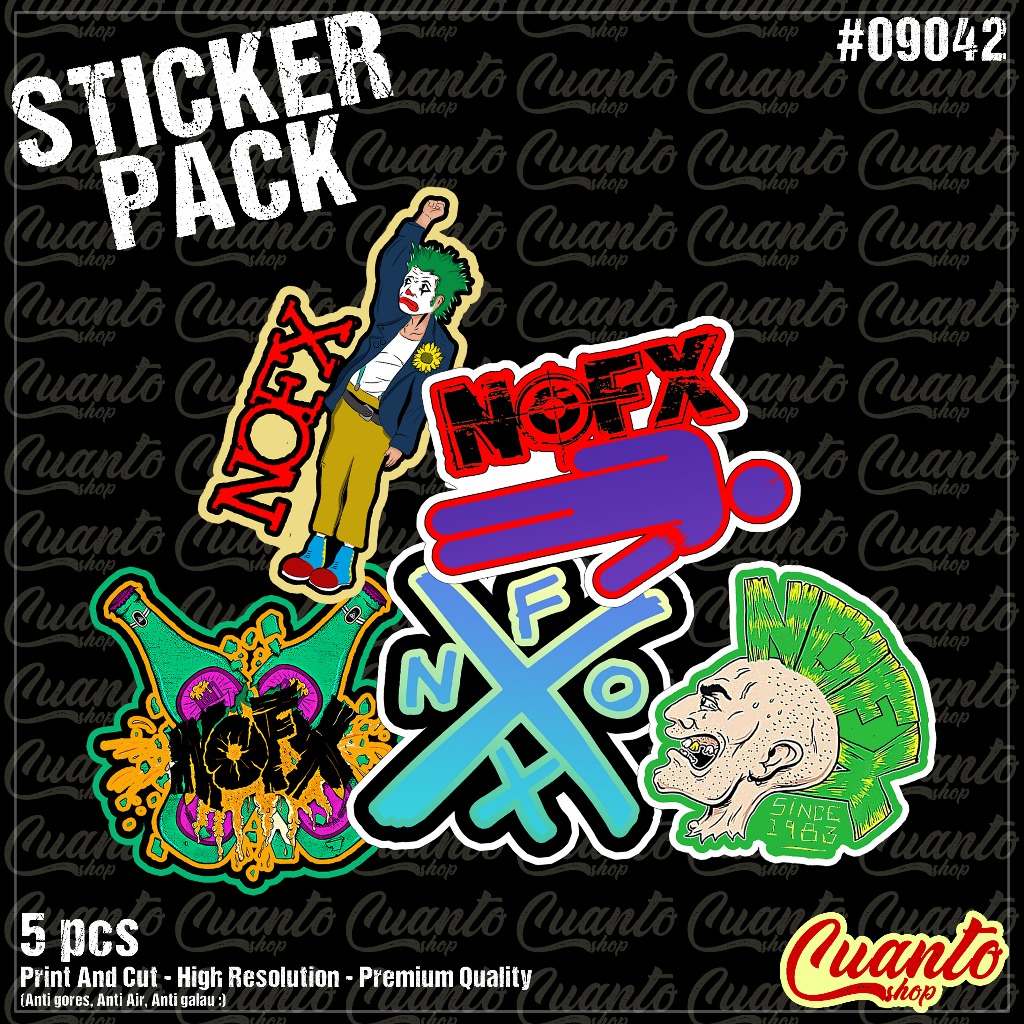 Jual stiker sticker NOFX aesthetic band rock metal stiker anti air ...