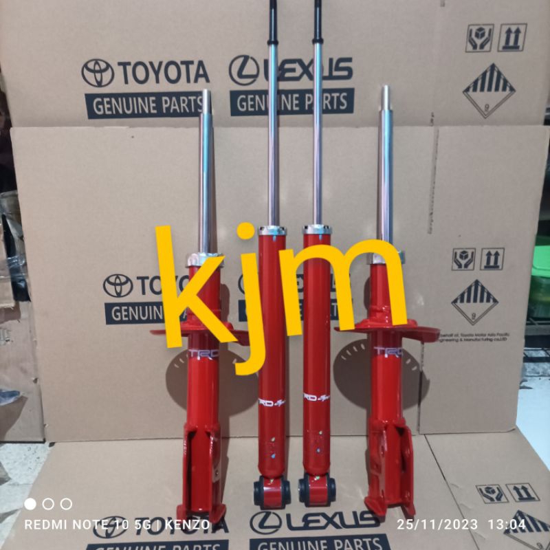 Jual shockbreaker toyota new yaris vios limo gen 3 trd depan belakang original | Shopee Indonesia