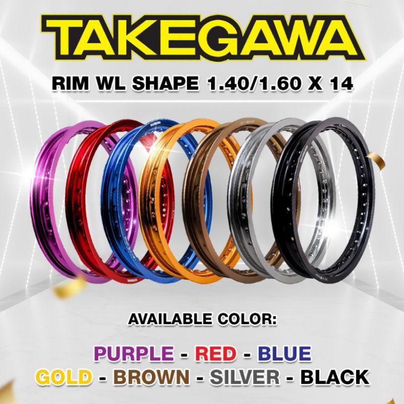 Jual Velg Takegawa sepasang Set ring 14 x 140 & 160 | Shopee Indonesia