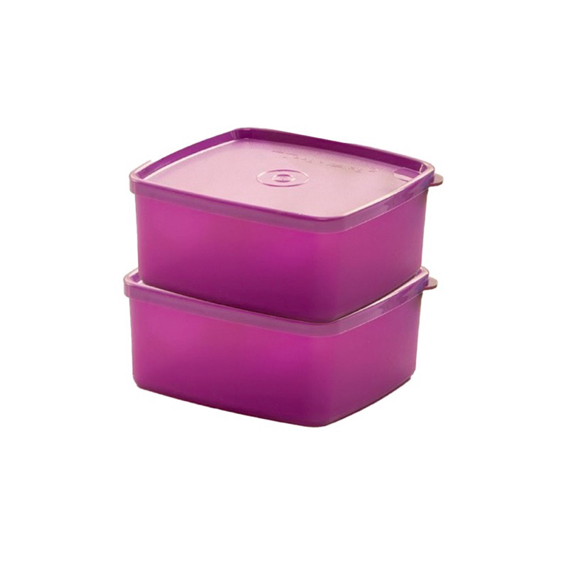 Jual Tupperware small square round(2)-ungu | Shopee Indonesia