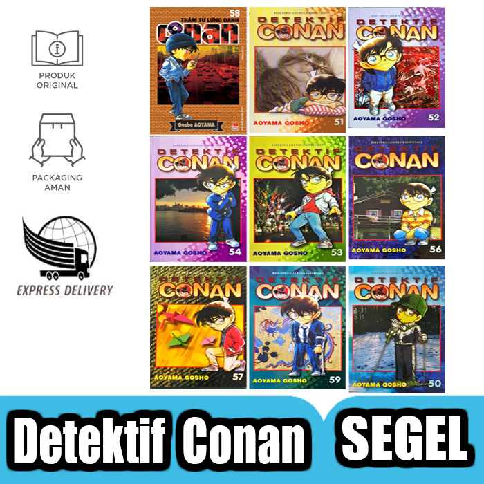 Jual Komik Detective Conan BARU Original Segel - VOLUME 50 51 52 53 54 ...
