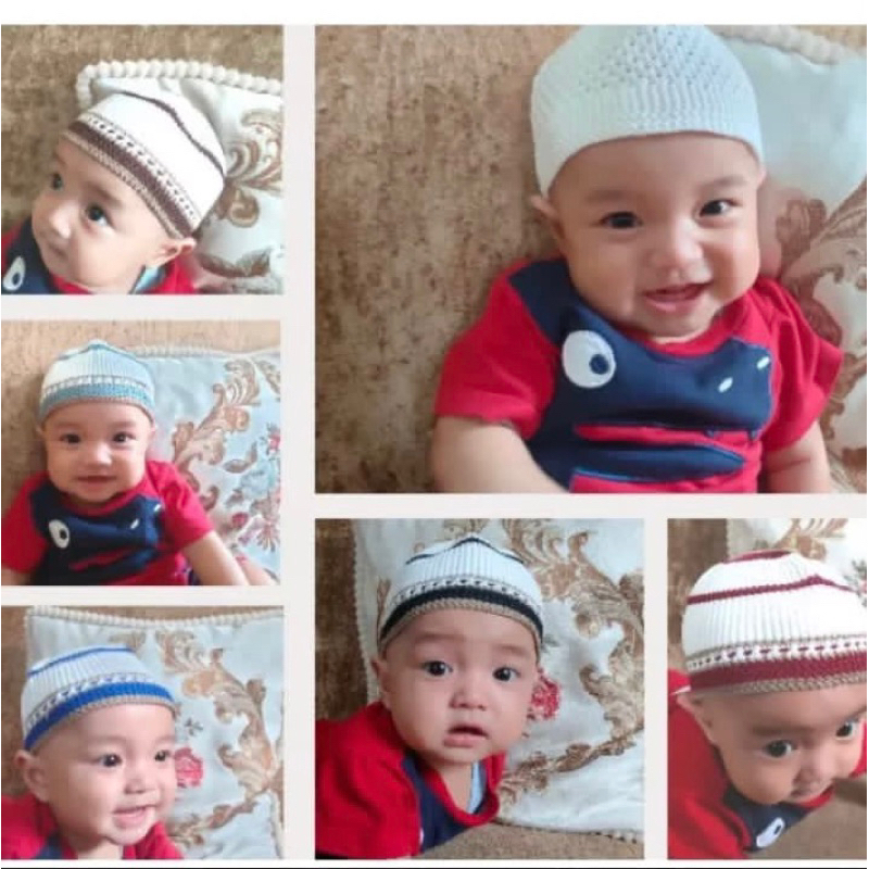 Jual Peci Bayi Balita Peci Anak, Peci Kopiah Rajut Premium | Shopee ...