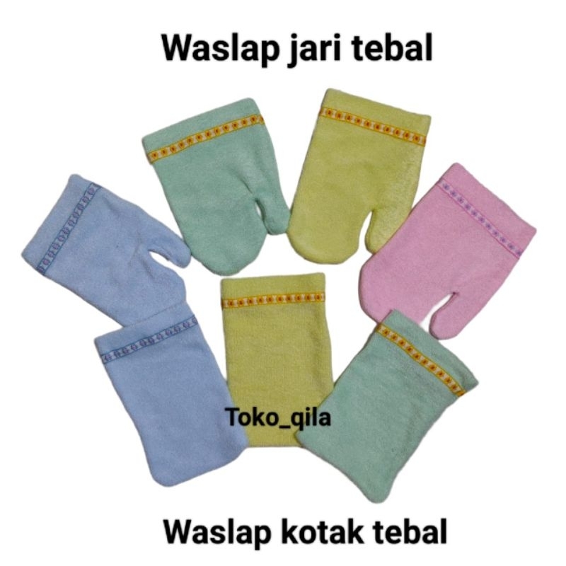 Jual washlap bayi jari dan kotak handuk waslap mandi kain double ...