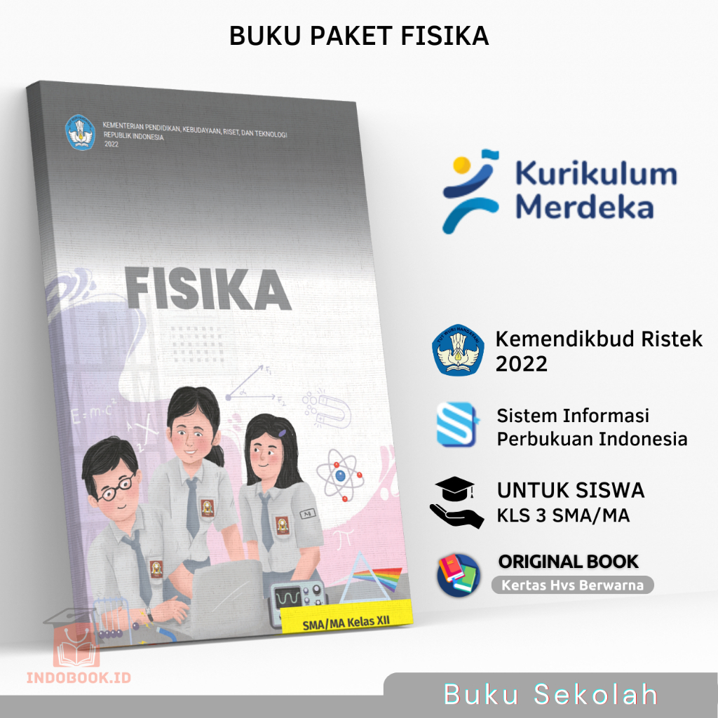 Jual Buku Paket FISIKA SMA MA Kelas 12 XII KURIKULUM MERDEKA BELAJAR Buku CetaK Siswa Mata ...