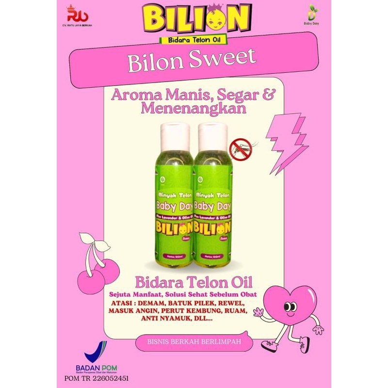 Jual Paket Hemat 100 ribu 2 Pcs Bilon Sweet / Bidara Telon Oil Variant ...