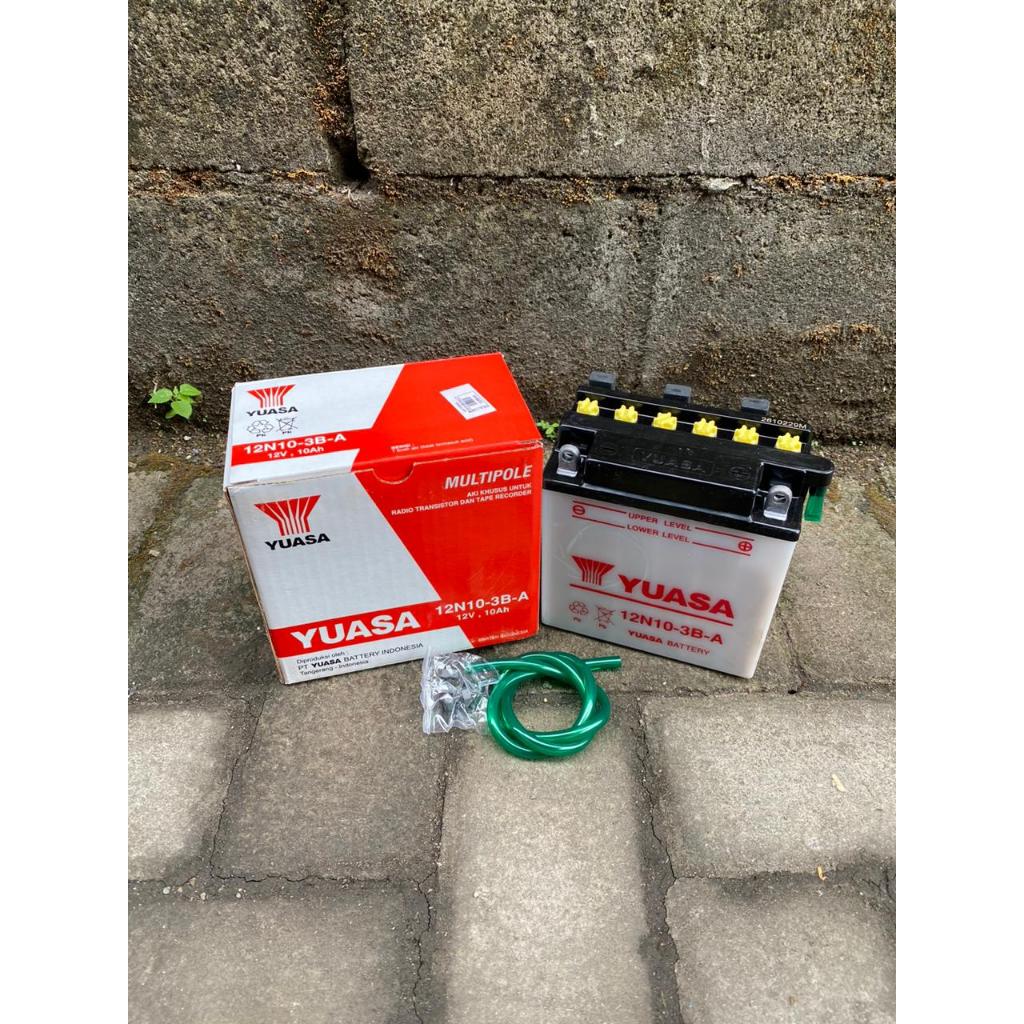 Jual AKI YUASA 12N10-3B A MULTI / NON MULTI YUASA ORIGINAL 12N10 3B A 12V 10Ah | Shopee Indonesia