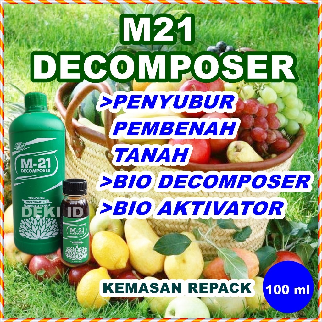 Jual M21 Dekomposer 100 ml Repack Bio Aktivator Pupuk Organik Cair ...