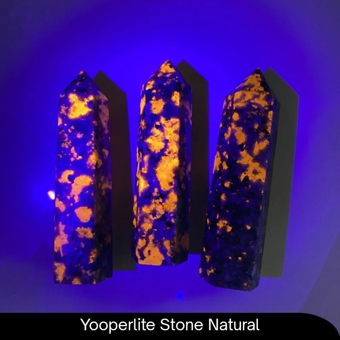 Jual Crystal Tower Yooperlite Flame Stone Hexagonal Energy Batu ...