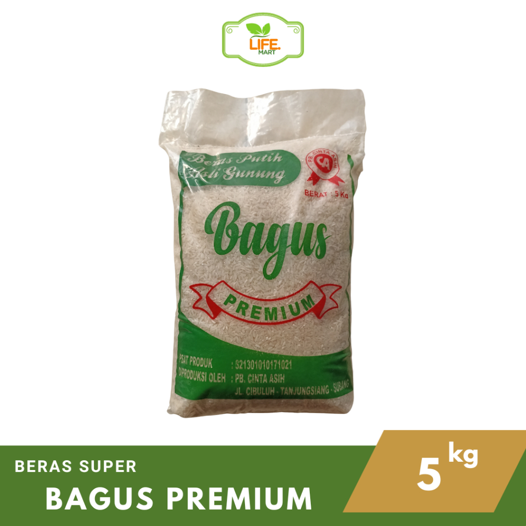 Jual Beras Super Bagus Premium 5kg | Shopee Indonesia