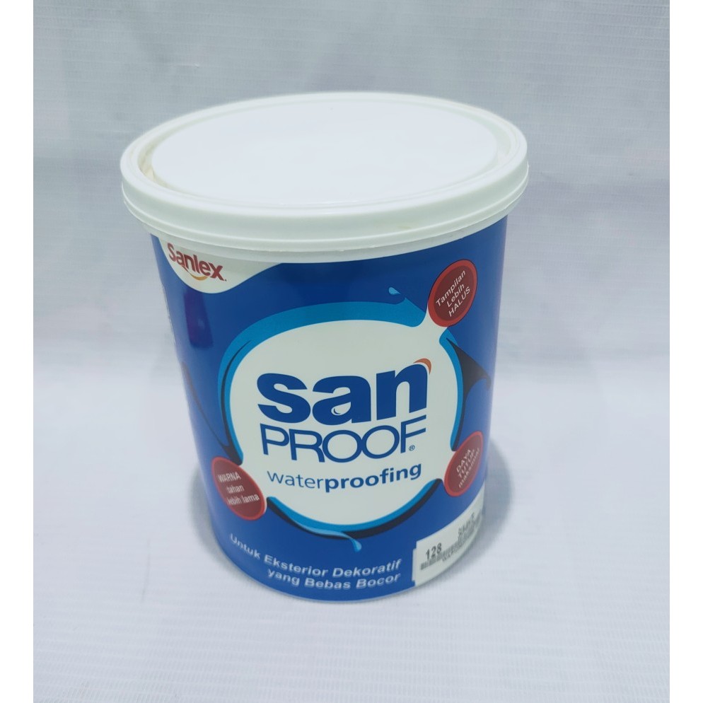 Jual Cat Pelapis Anti Bocor SanProof Waterproofing SanWhite 128 Putih ...